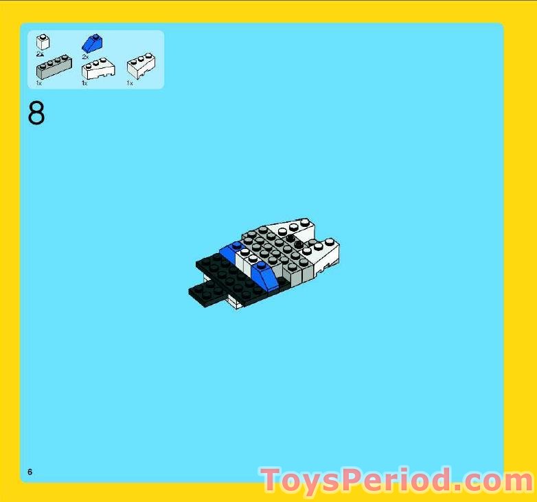 LEGO 4995 Cargo Copter Instructions and Parts List