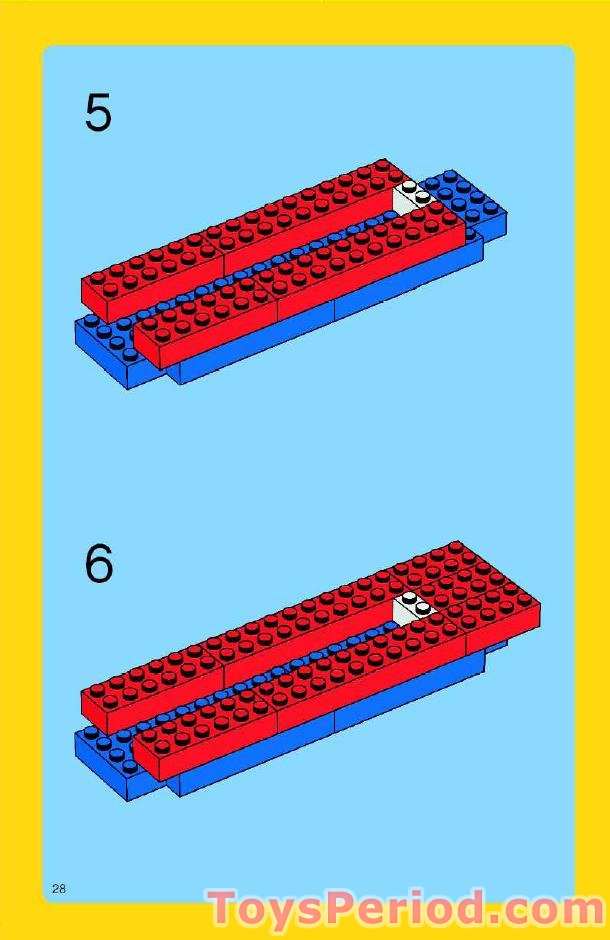 LEGO 6186 Build Your Own LEGO Harbor Instructions and Parts List
