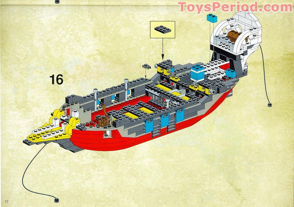 LEGO 6289 Red Beard Runner Instructions and Parts List