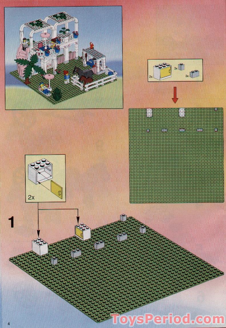 LEGO 6418 Country Club Instructions and Parts List