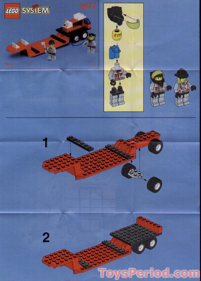 LEGO 6477 Firefighter's Lift Truck Instructions and Parts List