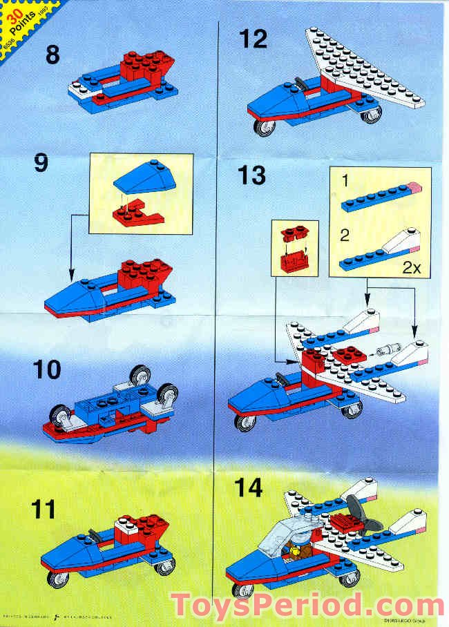 LEGO 6536 Aero Hawk Instructions and Parts List