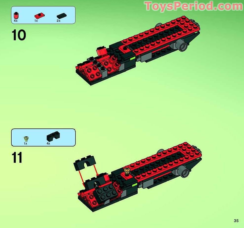 LEGO 7646 ETX Alien Infiltrator Instructions and Parts List