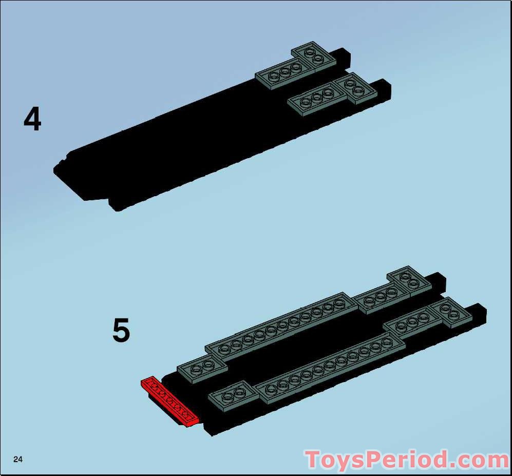 LEGO 7781 The Batmobile: Two-Face's Escape Instructions and Parts List