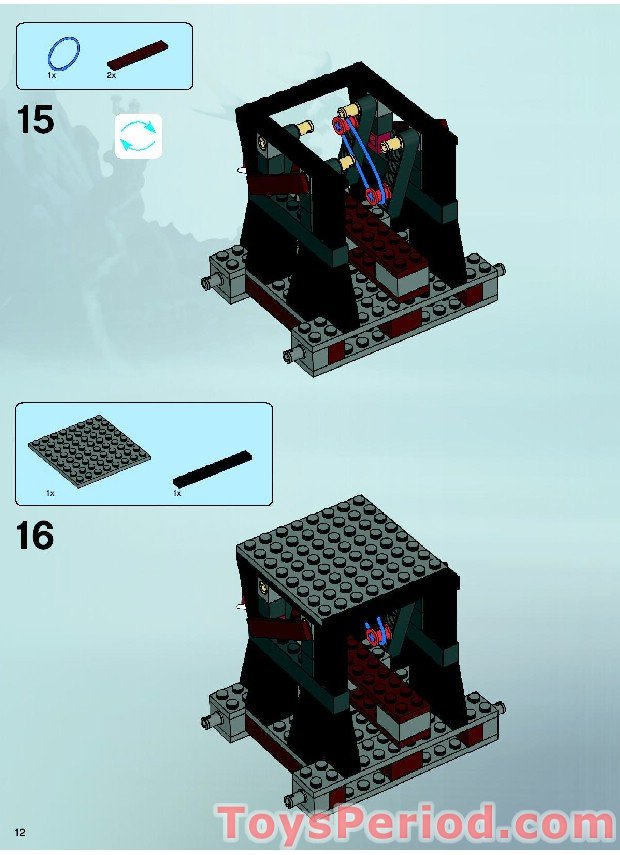 LEGO 7037 Tower Raid Instructions and Parts List