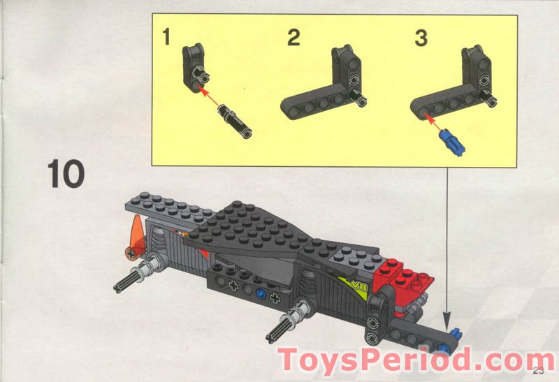 LEGO 8647 Night Racer Instructions and Parts List