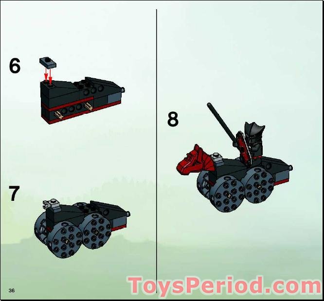 LEGO 8779 The Grand Tournament Instructions and Parts List