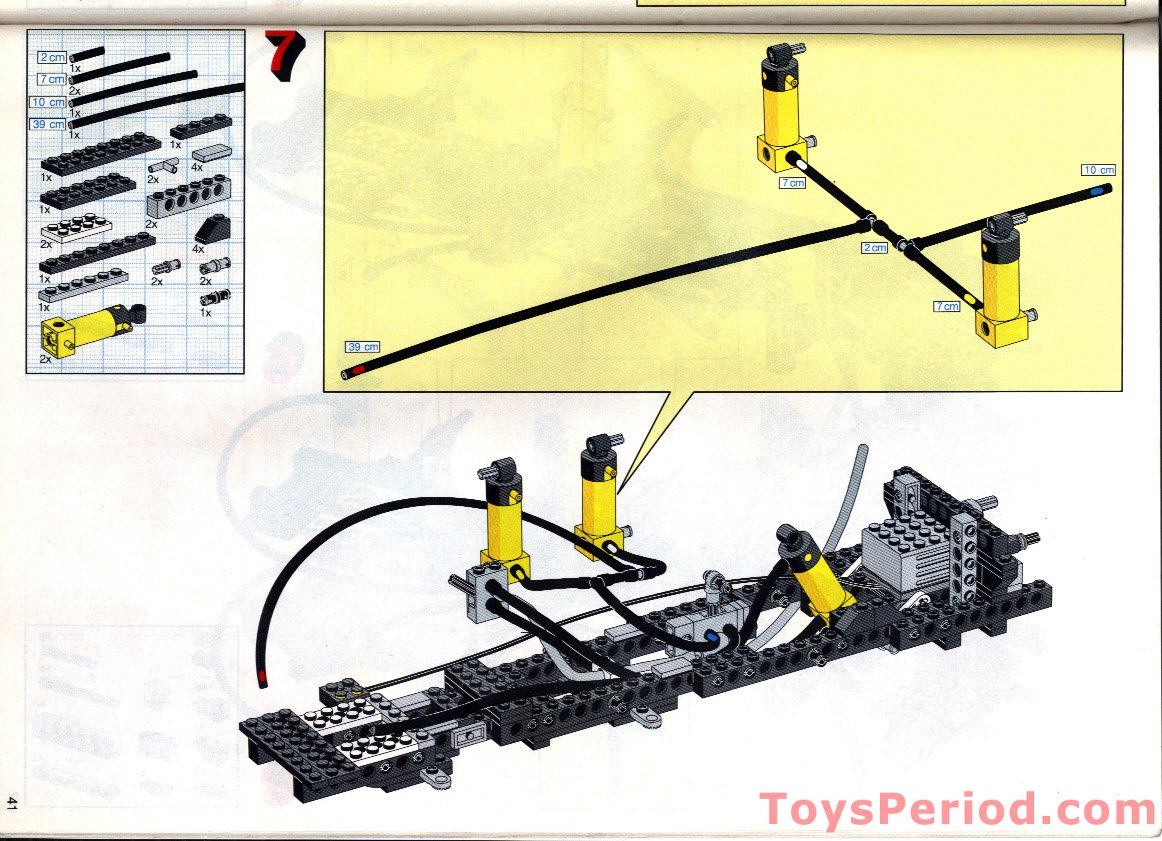 LEGO 8868 Air Tech Claw Rig Instructions and Parts List