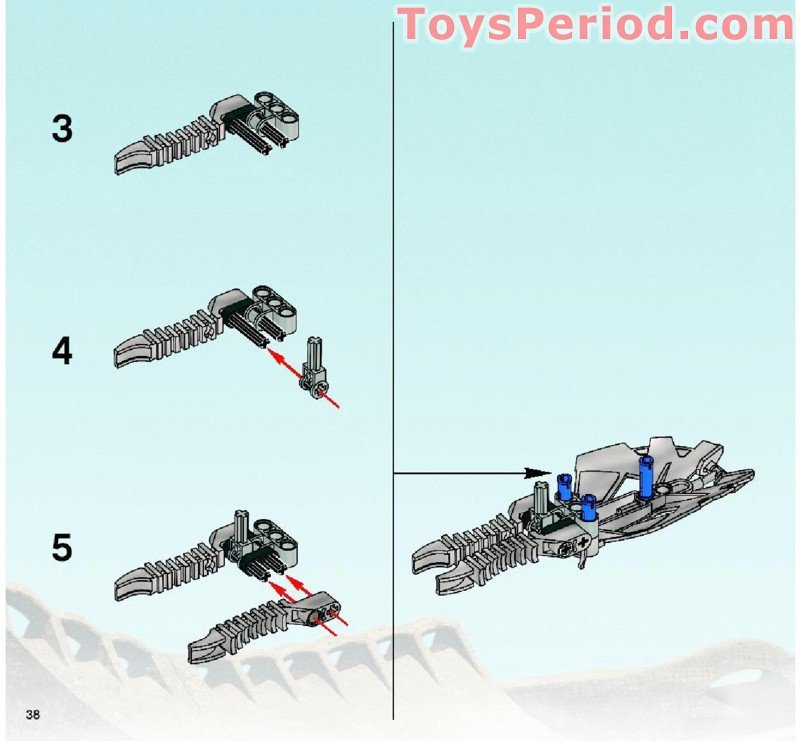 LEGO 8998 Toa Mata Nui Instructions and Parts List