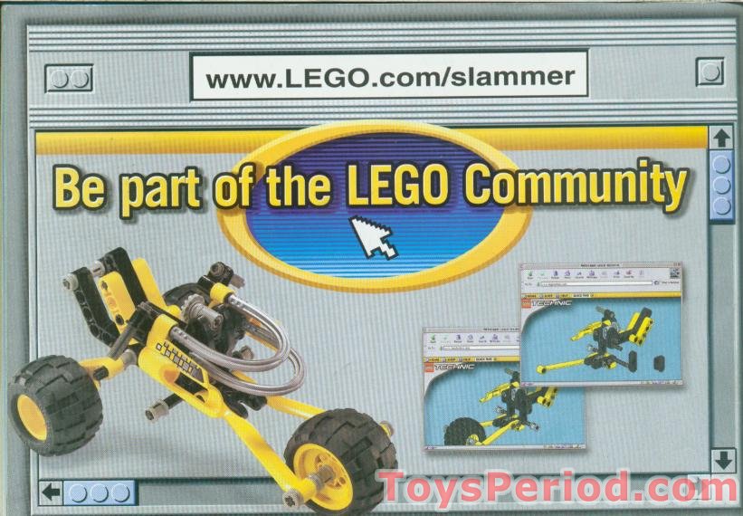 LEGO 8240 Slammer Stunt Bike Instructions and Parts List