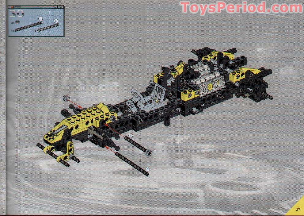 LEGO 8445 Indy Storm Instructions and Parts List