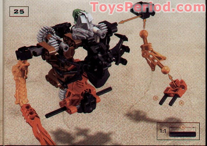 LEGO 8531-1 Pohatu Instructions and Parts List