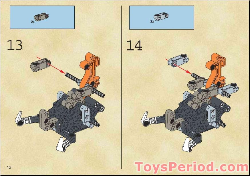 LEGO 8556 Boxor Instructions and Parts List