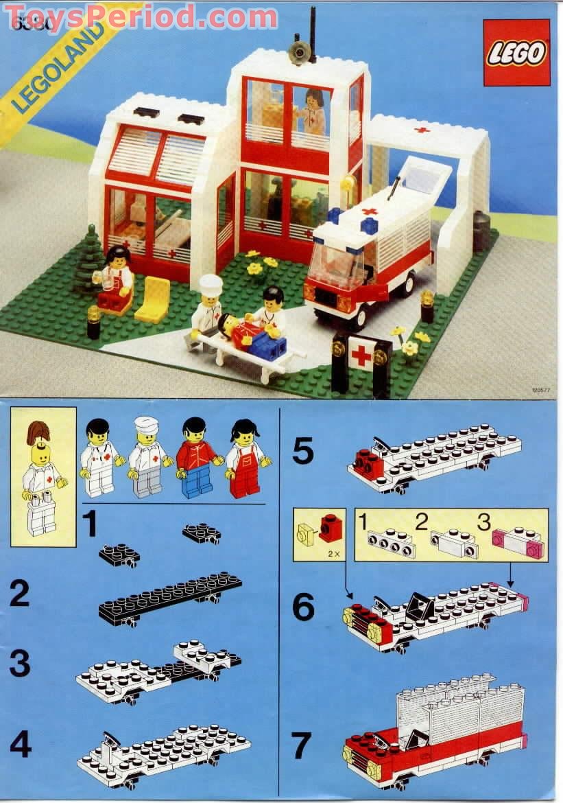 LEGO 6380 Emergency Treatment Center Instructions and Parts List