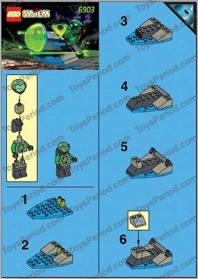 LEGO 6903 Bug Blaster Instructions and Parts List