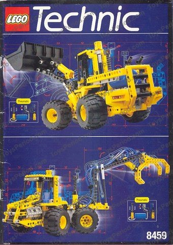LEGO 8459 Pneumatic Front End Loader Instructions and Parts List