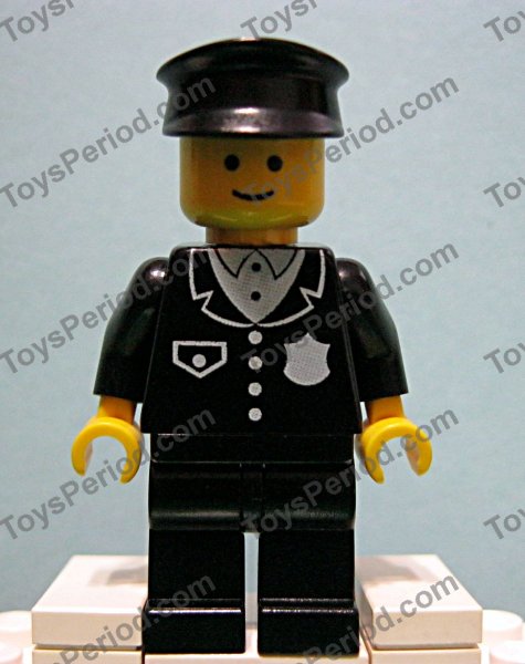 LEGO Sets with Minifigure cop015 Police - Suit with 4 Buttons, Black ...