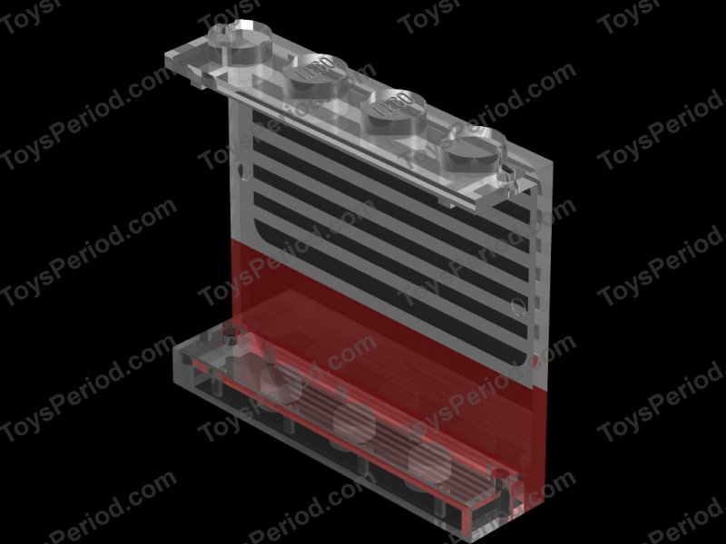 LEGO Sets with Part 4215ap01 Panel 1 x 4 x 3 with Red Bar and White ...