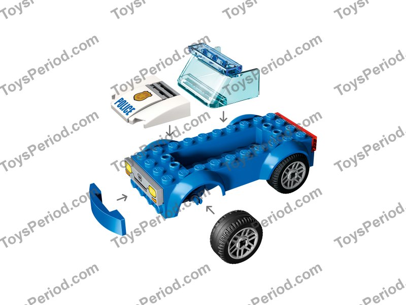 LEGO 60370 Police Station Chase Set Parts List