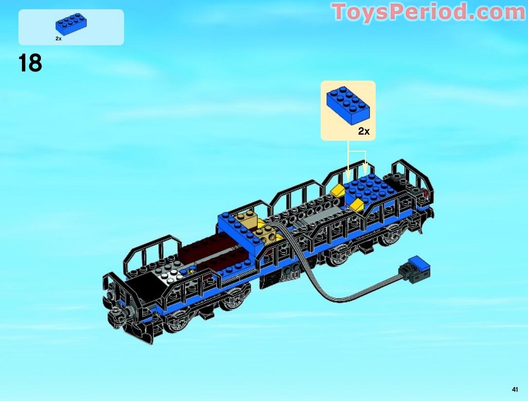 LEGO 60052 Cargo Train Instructions and Parts List