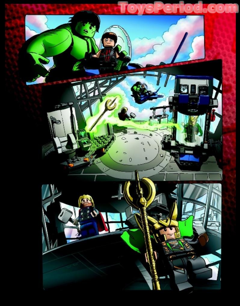 LEGO 6868 Hulk's Helicarrier Breakout Instructions and Parts List