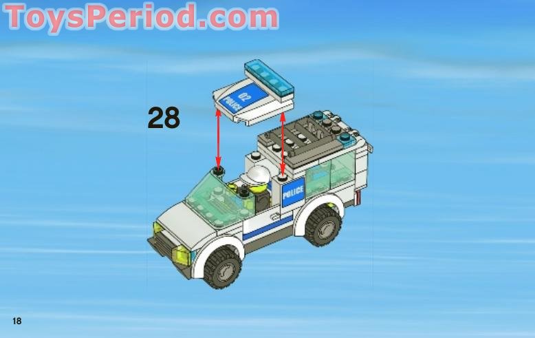 LEGO 7498 Police Station Instructions and Parts List