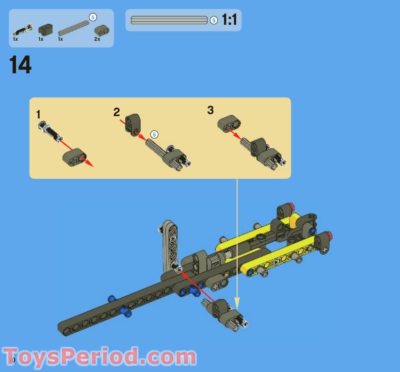 LEGO 8067 Mini Mobile Crane Instructions and Parts List