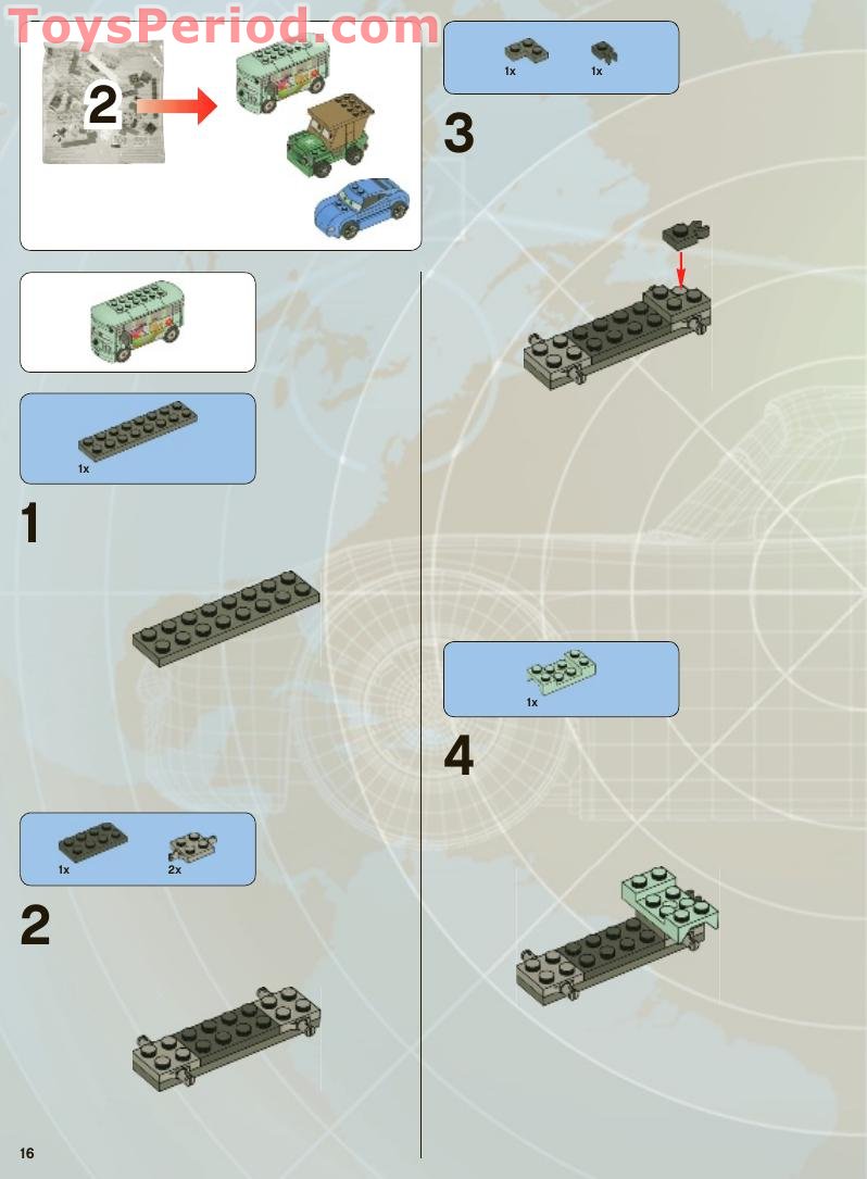LEGO 8487 Flo's V8 Cafe Instructions and Parts List