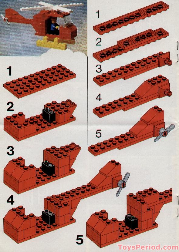 LEGO 555-2 Universal Building Set Instructions and Parts List