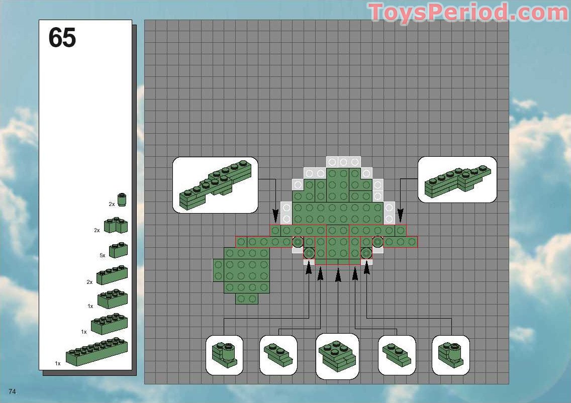 LEGO 3450 Statue of Liberty Sculpture Instructions and Parts List