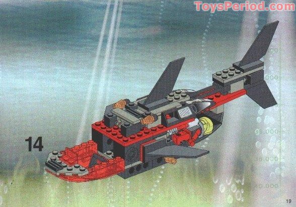 LEGO 4793 Ogel Shark Sub Instructions and Parts List