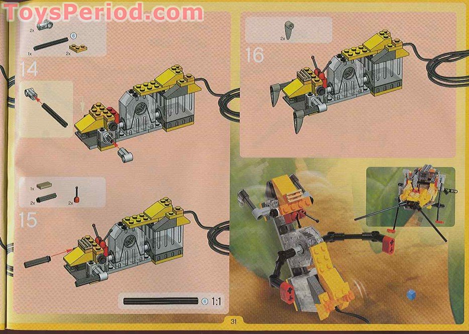 LEGO 4094 Motor Movers Instructions and Parts List