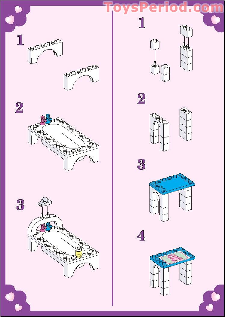 LEGO 5895 Belville Family Villa Instructions and Parts List