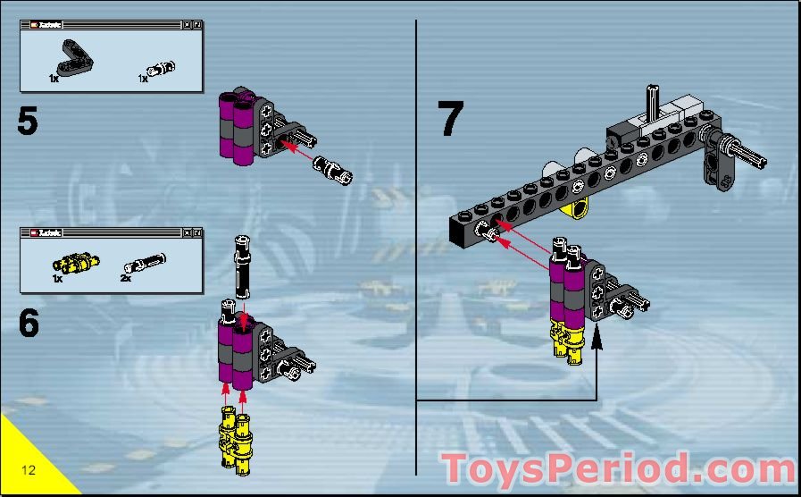 LEGO 5218 Pneumatic Pack Instructions and Parts List