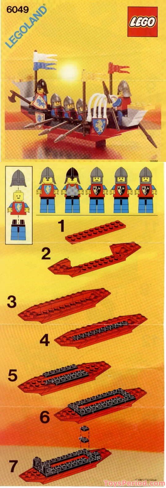 LEGO 6049 Viking Voyager Instructions and Parts List