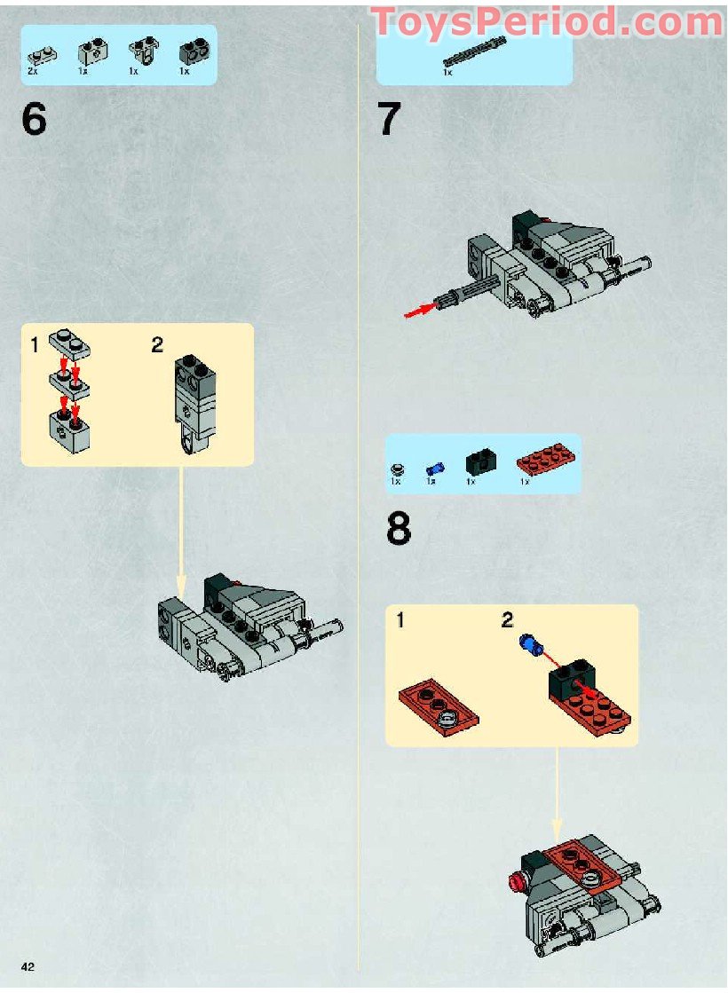 LEGO 7680 The Twilight Instructions and Parts List