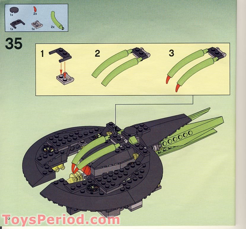 LEGO 7693 Etx Alien Strike Instructions and Parts List