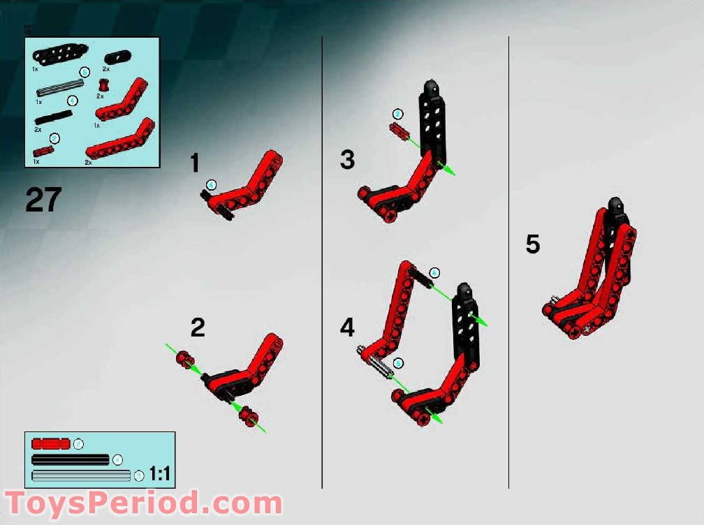 LEGO 8682 Nitro Intimidator Instructions and Parts List