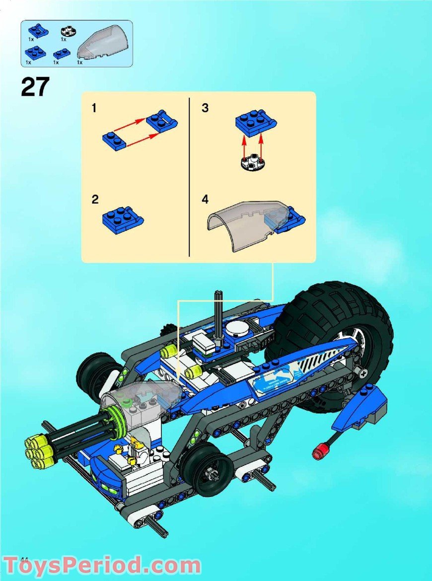 LEGO 8118 Hybrid Rescue Tank Instructions and Parts List