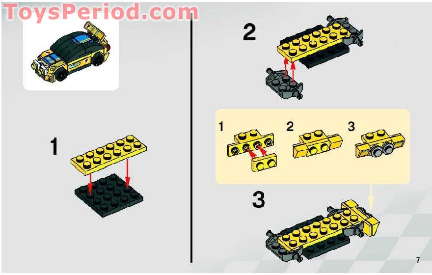 LEGO 8124 Ice Rally Instructions and Parts List