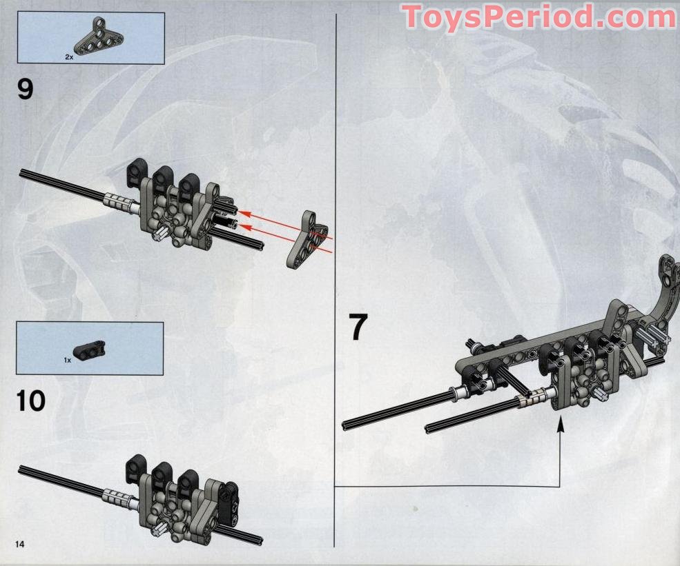 LEGO 8596 Takanuva Instructions and Parts List