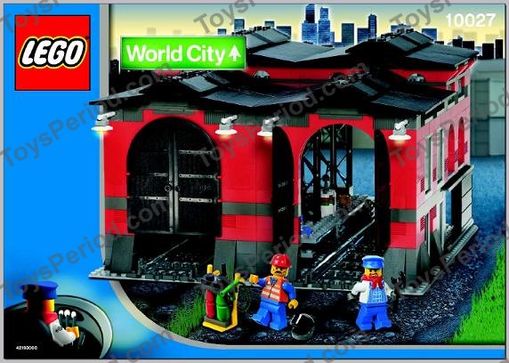 LEGO 10027 Train Engine Shed Instructions and Parts List