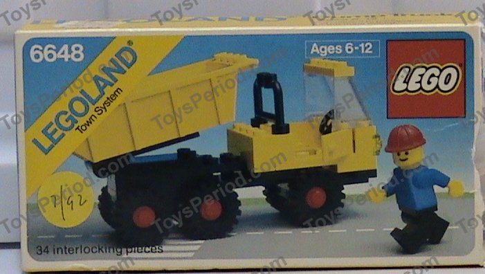 LEGO 6648-2 Dump Truck Instructions and Parts List
