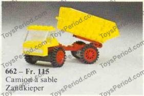 LEGO 662-1 Dumper Lorry Instructions and Parts List