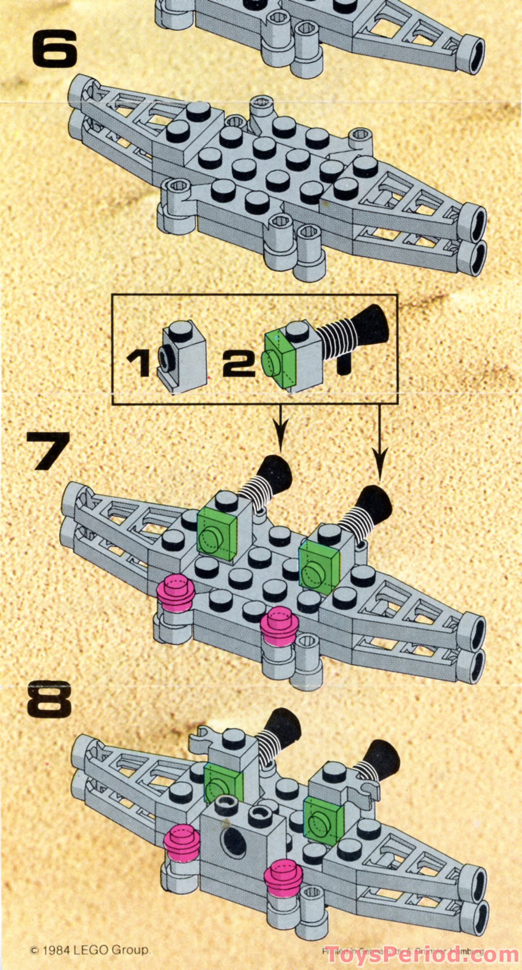 LEGO 6824 Space Dart I Instructions and Parts List