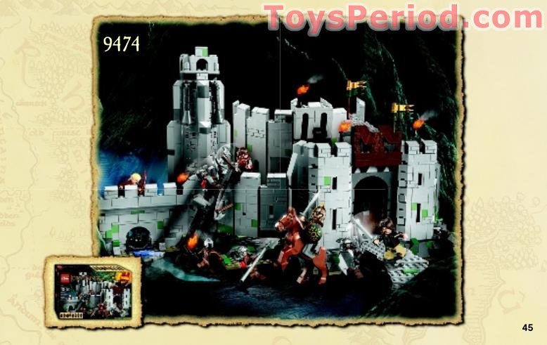 LEGO 9470 Shelob Attacks Instructions and Parts List