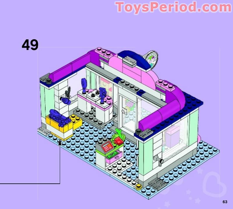 LEGO 41007 Heartlake Pet Salon Instructions and Parts List