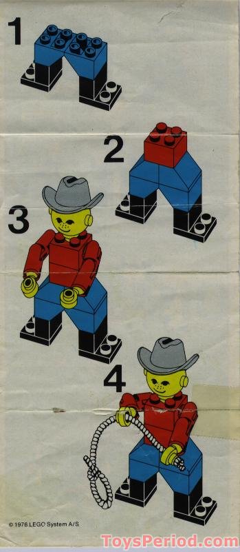 LEGO 210-1 Cowboys Instructions and Parts List