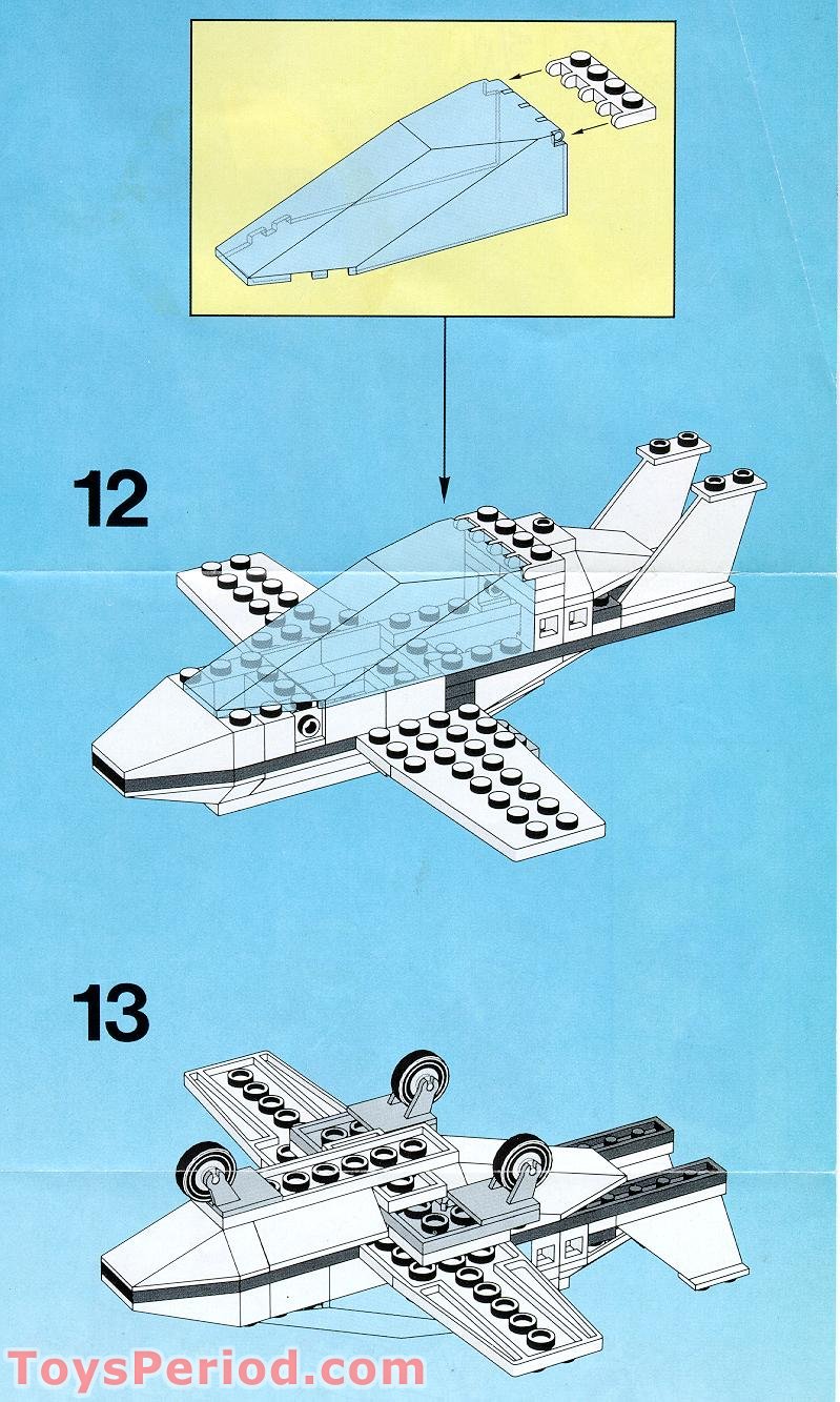 LEGO 1895 Police Jet and Motorcycle Instructions and Parts List