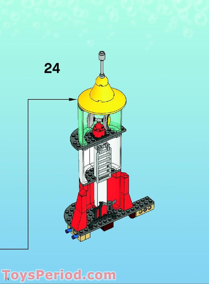 LEGO 4982 Mrs. Puff's Boating School Instructions and Parts List